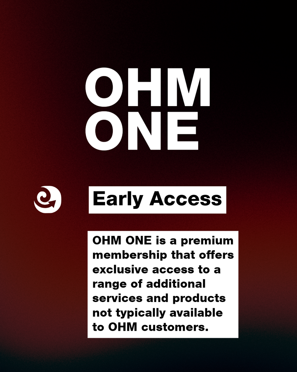 OHM ONE (Annual Subscription)